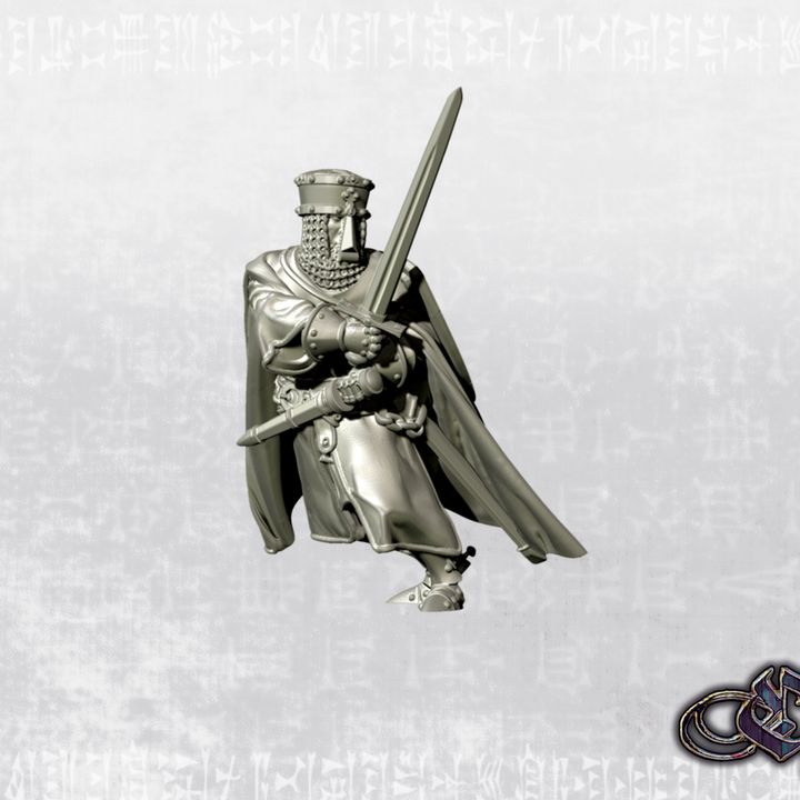 3D Printable "Crusader Knight on foot" by Ezipion Digital Store