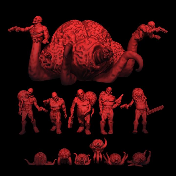 3D Printable Streets of Plasma: Parasite Mind by Ill Gotten Games