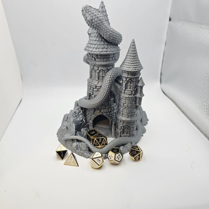 3D Print of Serpentine Tower Dice Tower 🏰🐍 by DnA Printing Shop