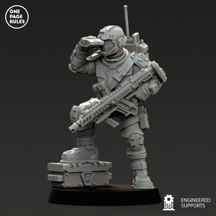 3D Printable Company Leader (Forward Observer) - Human Defense Force by ...