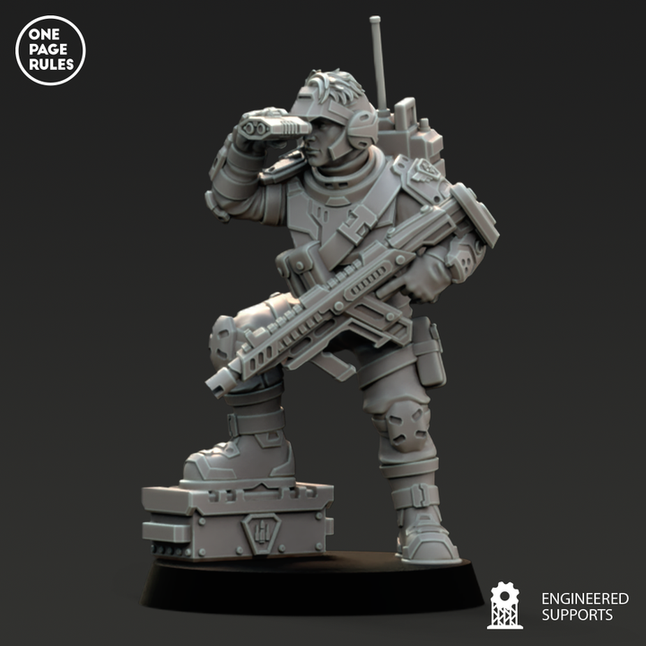 3D Printable Company Leader (Forward Observer) - Human Defense Force by ...