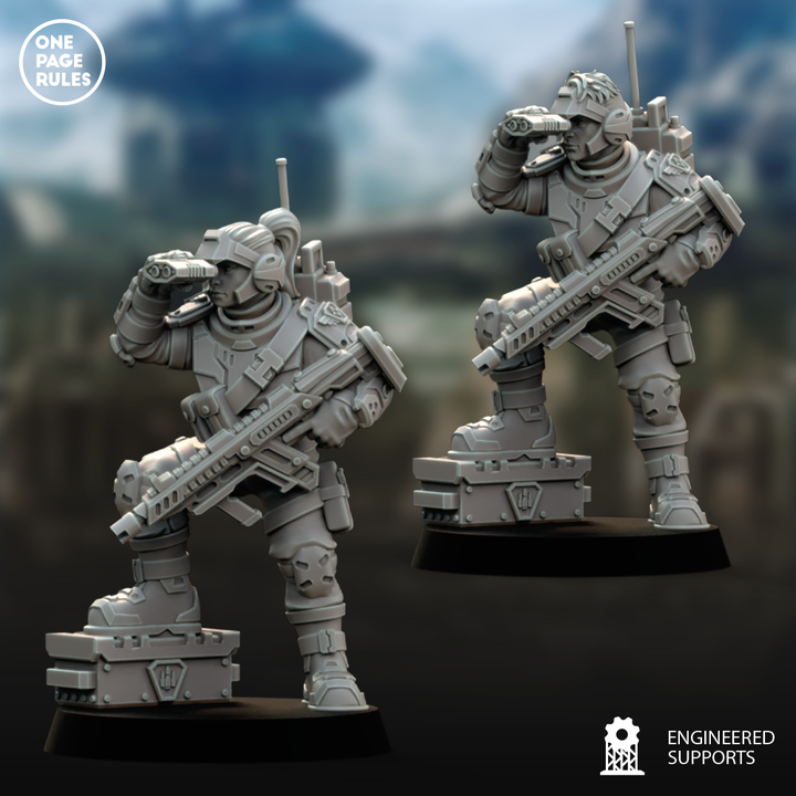 3D Printable Company Leader (Forward Observer) - Human Defense Force by ...