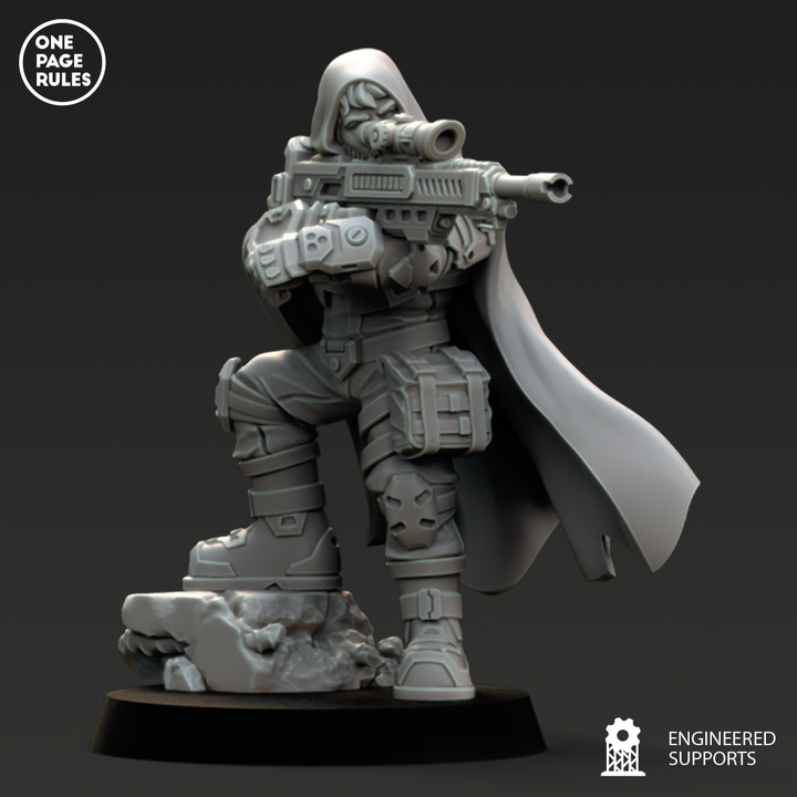 3D Printable Snipers - Human Defense Force by One Page Rules