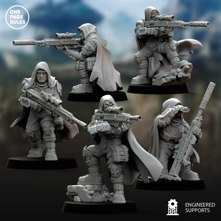3D Printable Snipers - Human Defense Force by One Page Rules