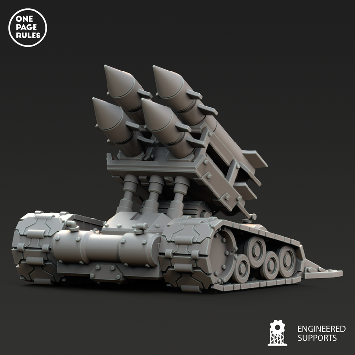 3D Printable Field Artillery - Human Defense Force by One Page Rules