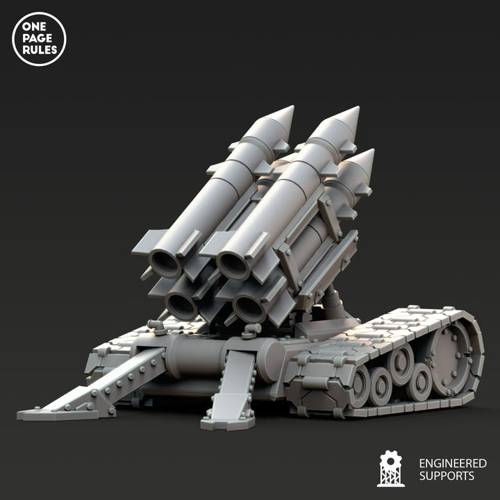 3D Printable Field Artillery - Human Defense Force by One Page Rules