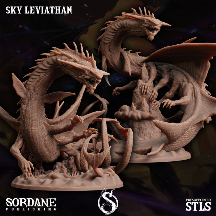 3D Printable Sky Leviathan by Sordane Publishing