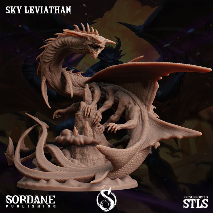 3D Printable Sky Leviathan by Sordane Publishing