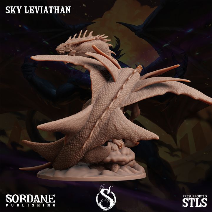 3D Printable Sky Leviathan by Sordane Publishing
