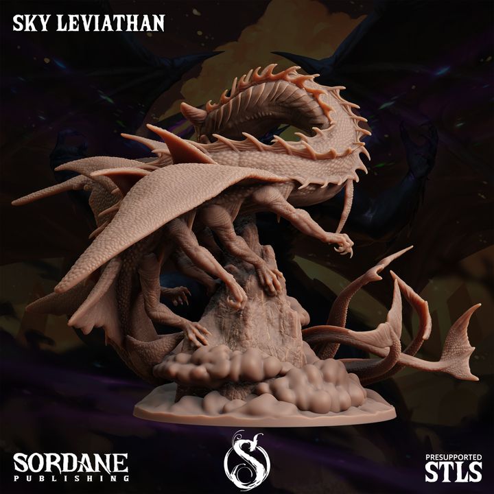 3D Printable Sky Leviathan by Sordane Publishing