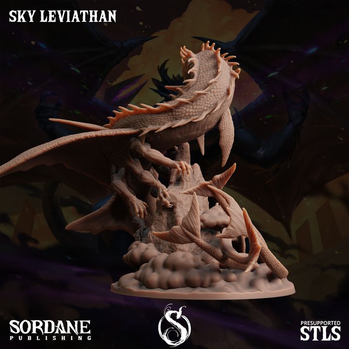3D Printable Sky Leviathan by Sordane Publishing