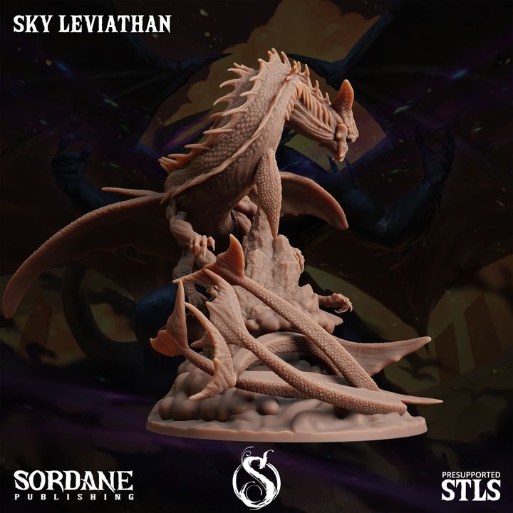3D Printable Sky Leviathan by Sordane Publishing