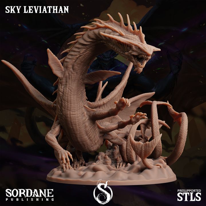 3D Printable Sky Leviathan by Sordane Publishing