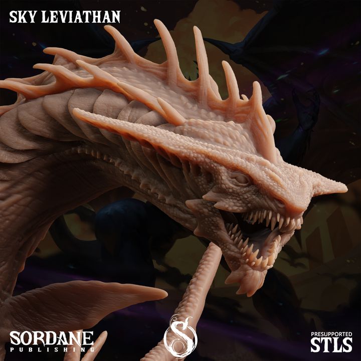 3D Printable Sky Leviathan by Sordane Publishing