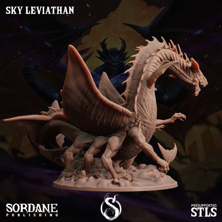 3D Printable Sky Leviathan by Sordane Publishing
