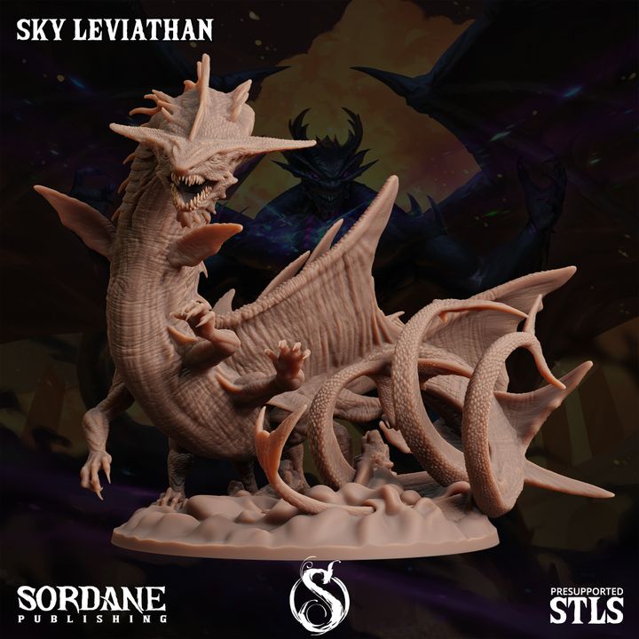 3D Printable Sky Leviathan by Sordane Publishing