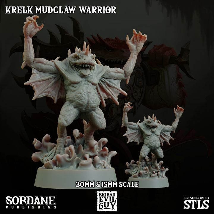 3D Printable Krelk Mudclaw Warriors by Big Bad Evil Guy