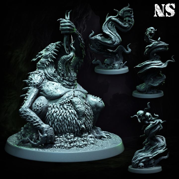 3D Printable Formless Spawn 03 by NS Miniatures