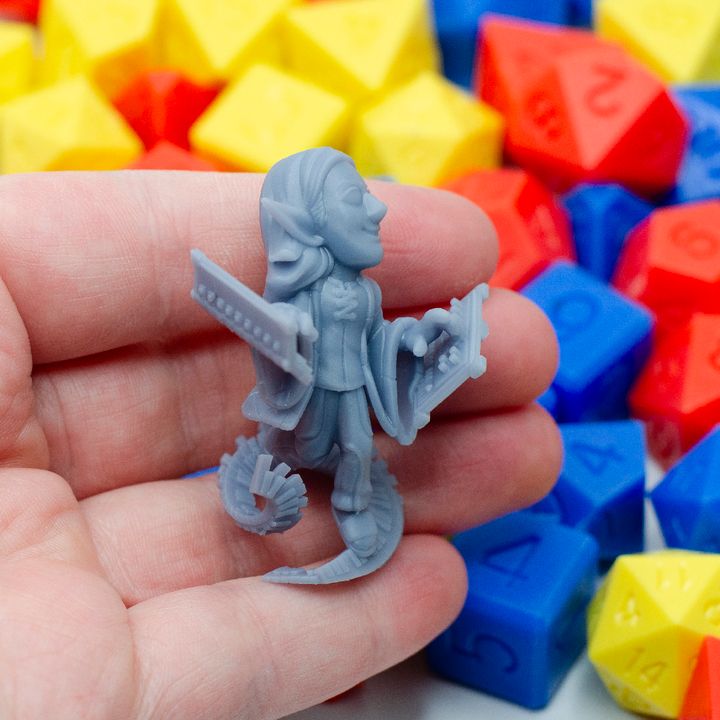 3D Printable Elven Synth-Wizard by Found Family Adventurecrafts