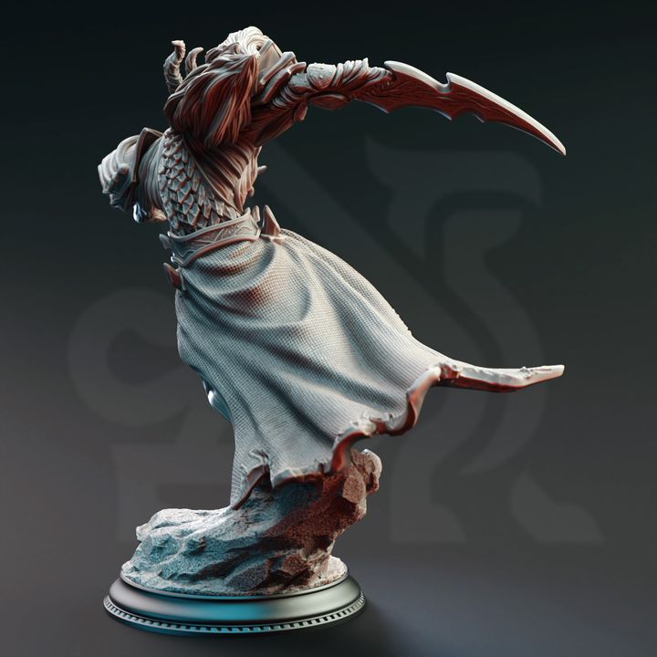 3D Printable Fallen Corrupted Angel - Gresnos the Broken by DM Stash