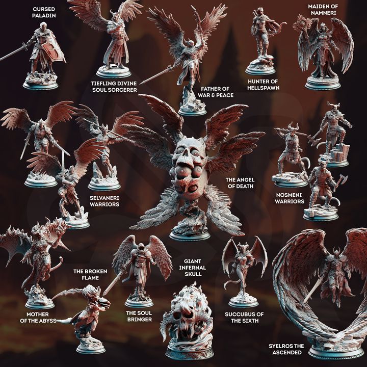 3D Printable Devils & Divine (DM Stash Jan '25 Bundle) by DM Stash