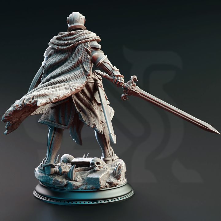 3D Printable Cursed Paladin of Vengeance - Leopold the Undying by DM Stash