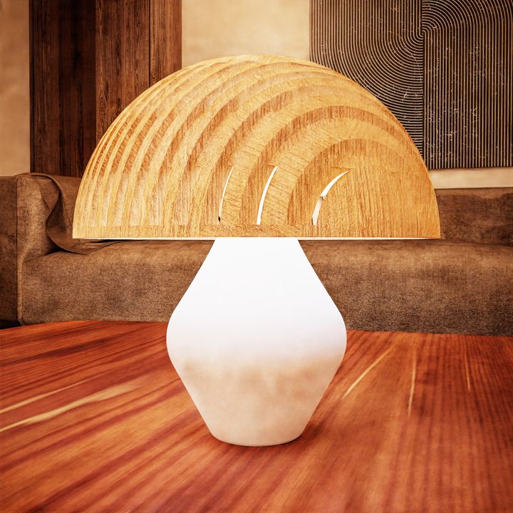 3D Printable Parametric Lamp by Lazy Bear