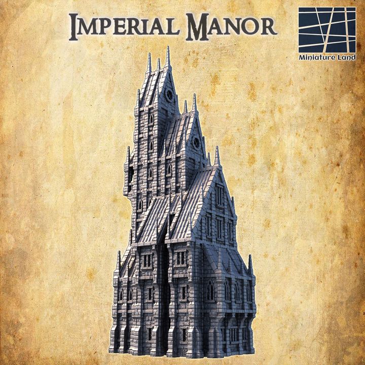 3D Printable Imperial Manor - Tabletop Terrain - 28 MM by MiniatureLand