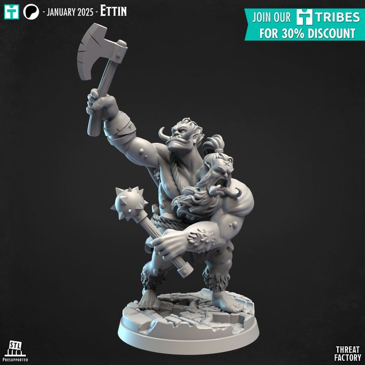 3D Printable ETTIN B by Threat Factory