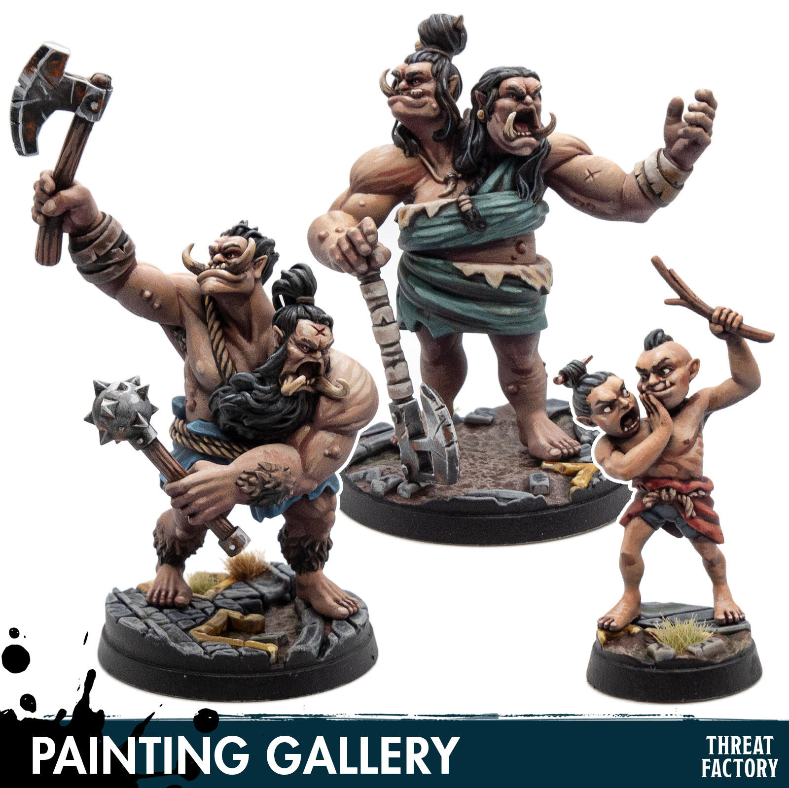3D Printable Ettin family [Bundle] by Threat Factory