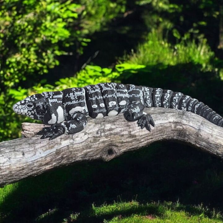 3D Printable Tegu - Articulated Flexi Lizard - Real life dragon by RAKI-BOX
