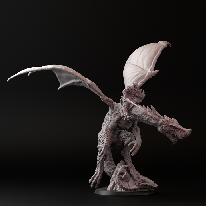 3D Printable Lesser dragon by Crosslances