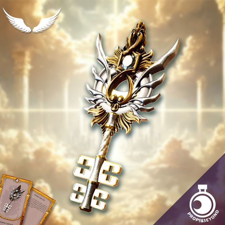 3D Printable Heaven Gate Key by Props&Beyond