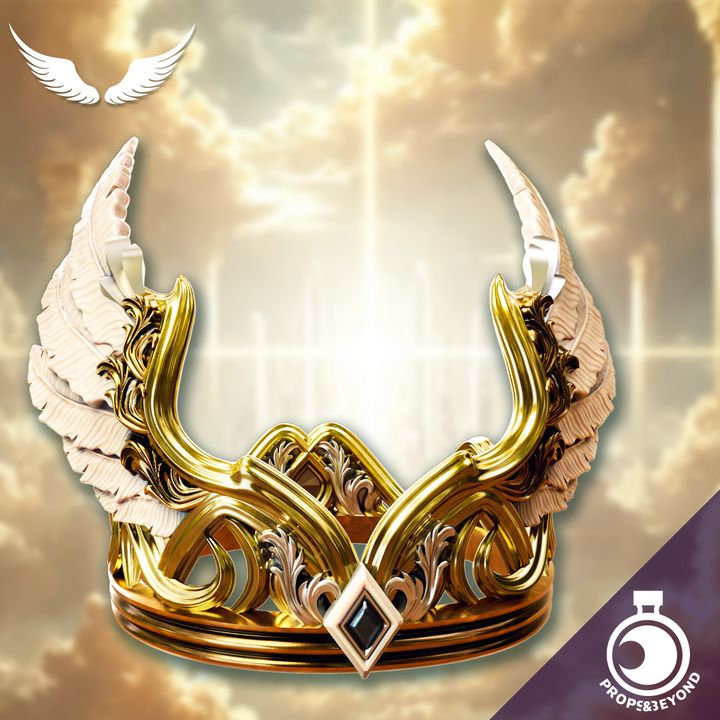 3D Printable Spell Effect - Blessed - Celestial Crown by Props&Beyond