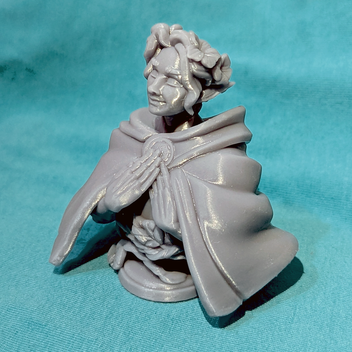 3D Printable Phlox, a blissful elf - bust by Awkward Penguin's Minis