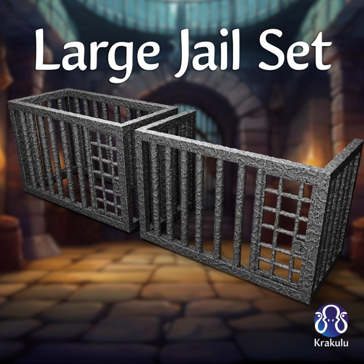 3D Printable Jail Set by Krakulu