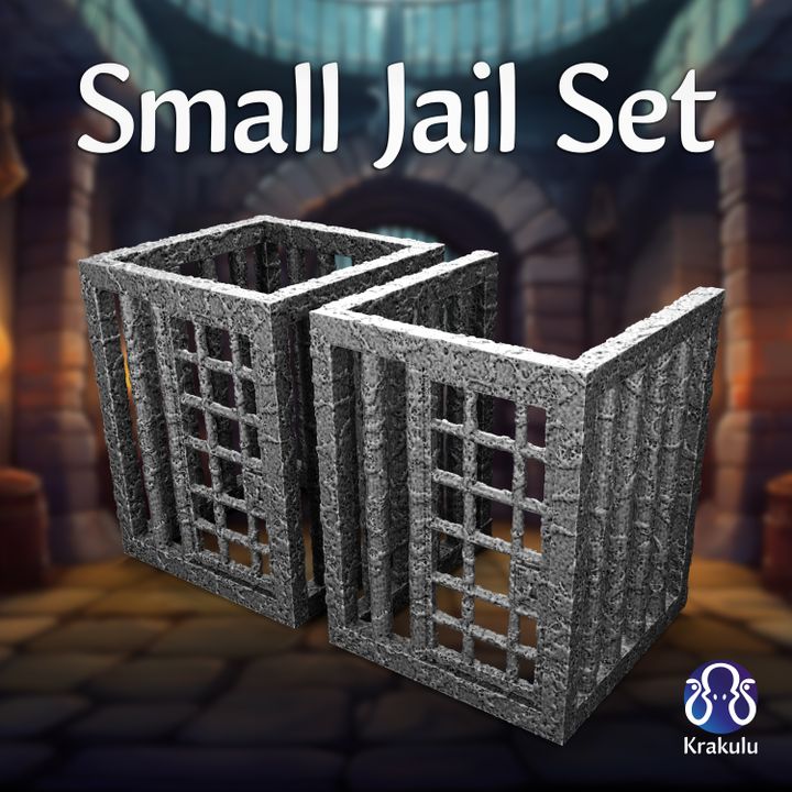 3D Printable Jail Set by Krakulu