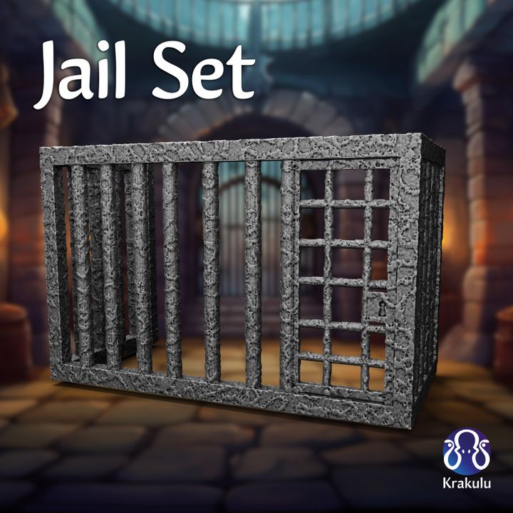 3D Printable Jail Set by Krakulu