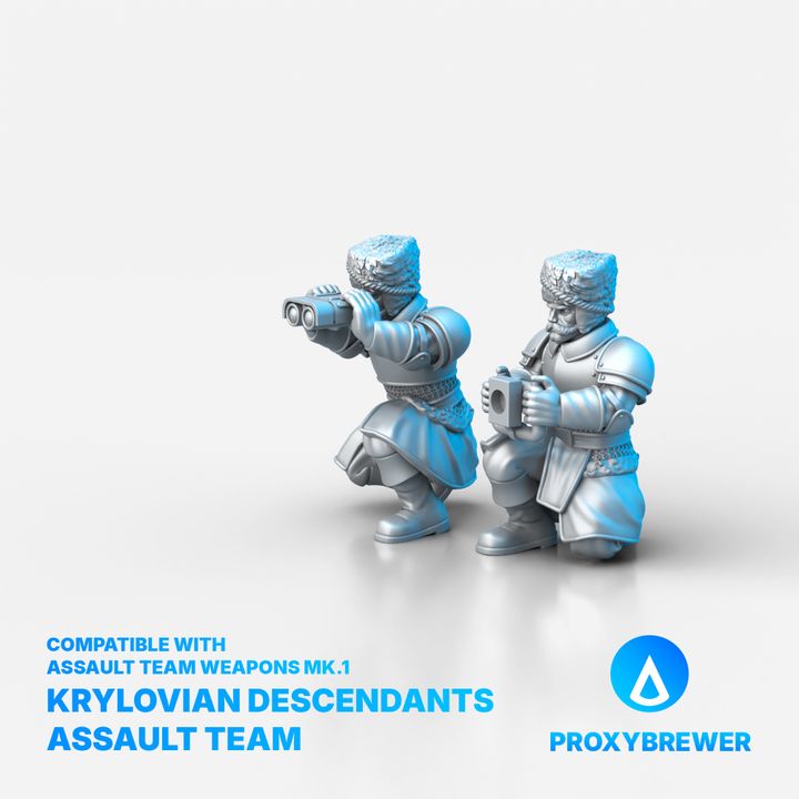 3D Printable Krylovian Descendants - Assault Team by ProxyBrewer