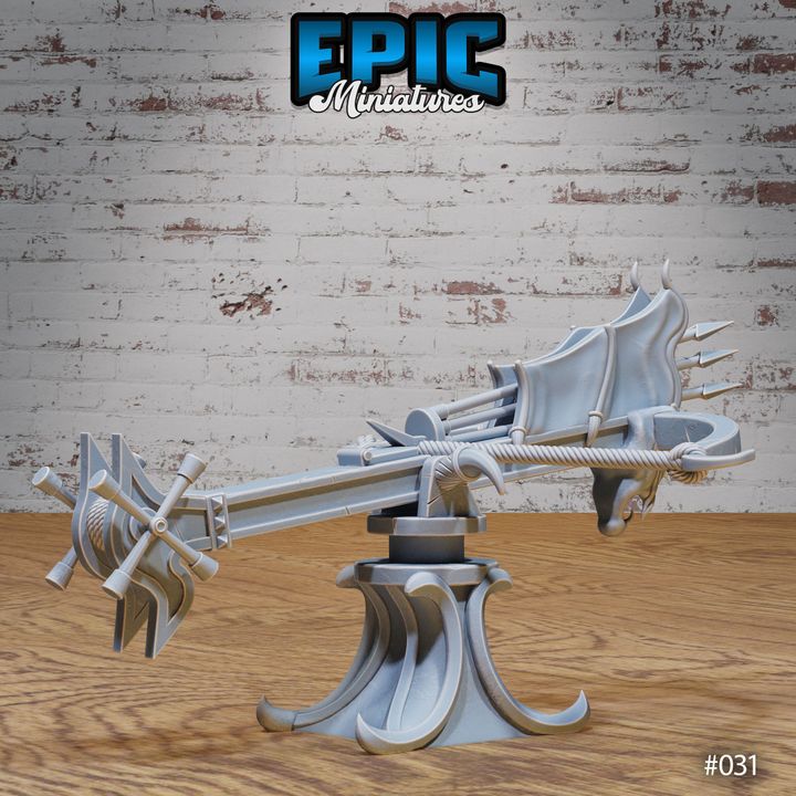 3D Printable Dark Ballista / Siege Engine / Projectile Launcher / War ...