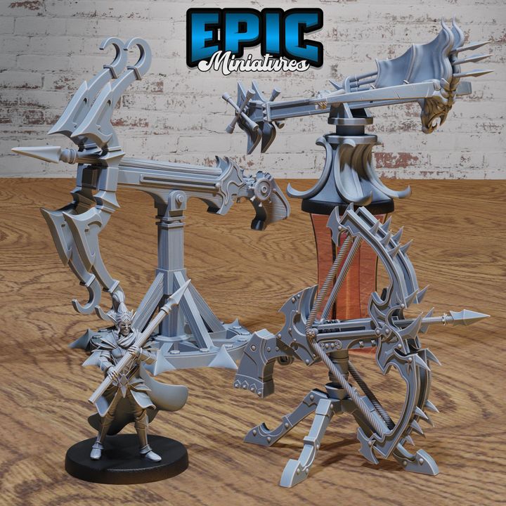 3D Printable Dark Ballista / Siege Engine / Projectile Launcher / War ... 3D Printable Dark Ballista / Siege Engine / Projectile Launcher / War ...