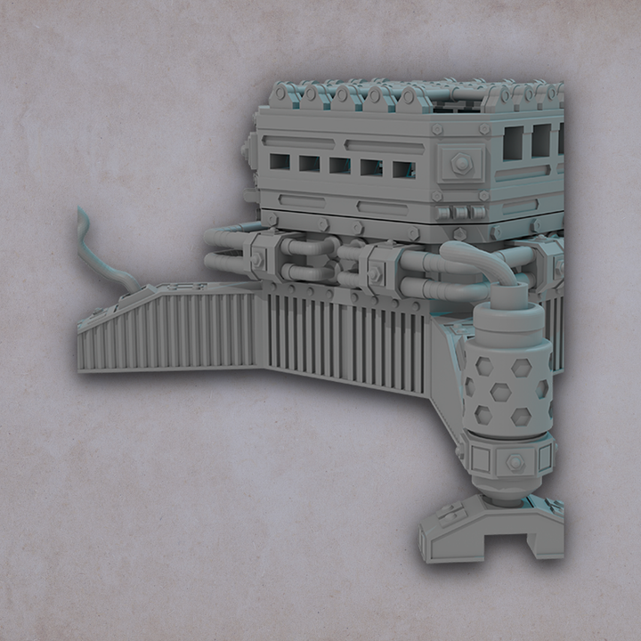 3D Printable modular sci-fi ventilation system (platform) by Di
