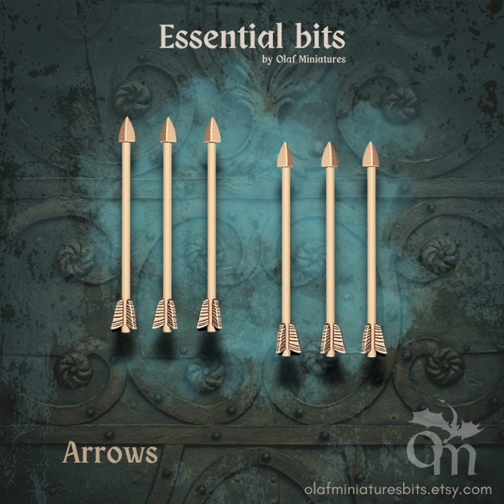 3D Printable Arrows by Olaf Miniatures Bits