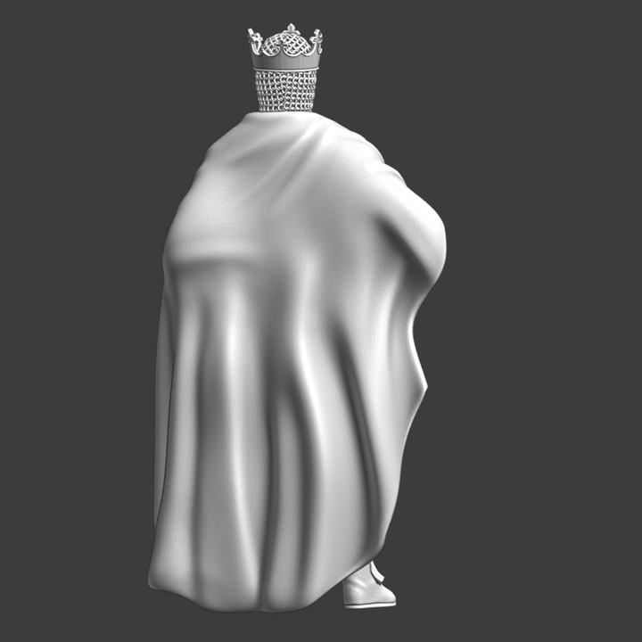 3D Printable Medieval King - Wargaming Commander by Northern Crusades ...