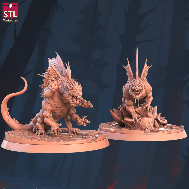 3D Printable Basilisk Set by STL Miniatures