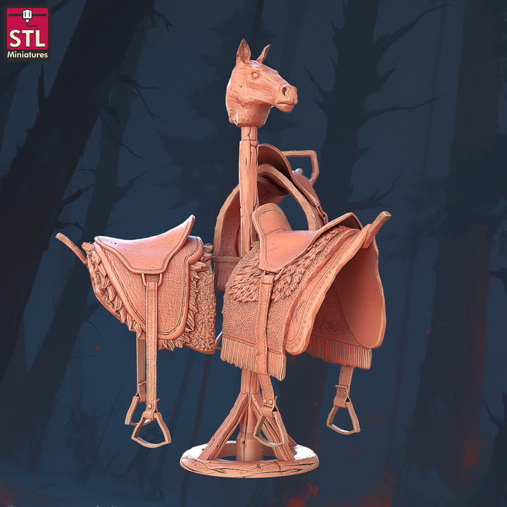 3D Printable Saddlemaker Set by STL Miniatures