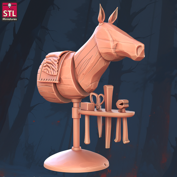 3D Printable Saddlemaker Set by STL Miniatures