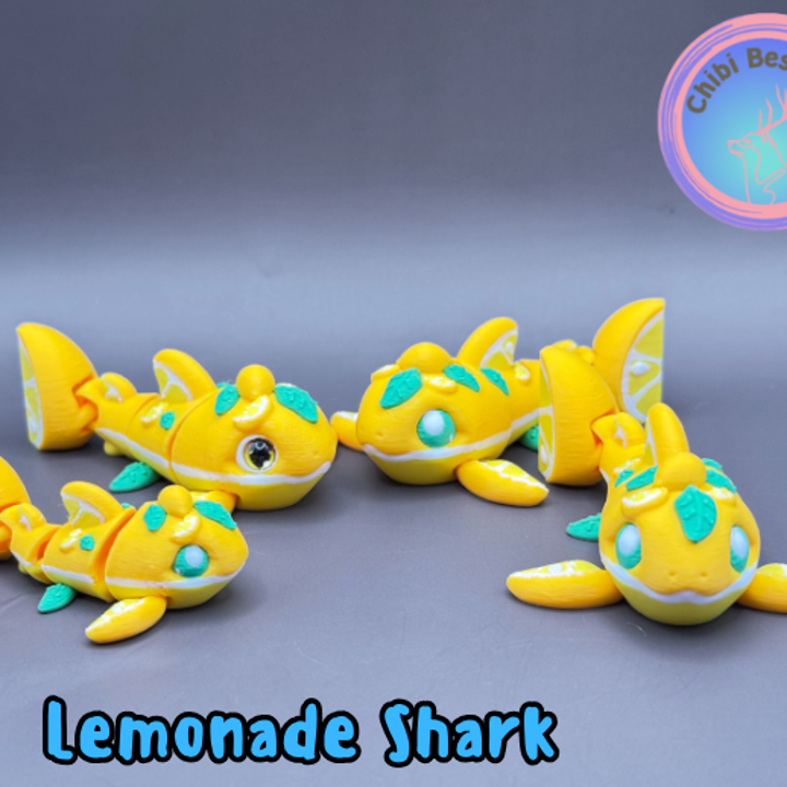 3D Printable Lemonade Shark Flexi by ChibiBestiary