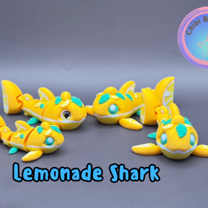 3D Printable Lemonade Shark Flexi by ChibiBestiary