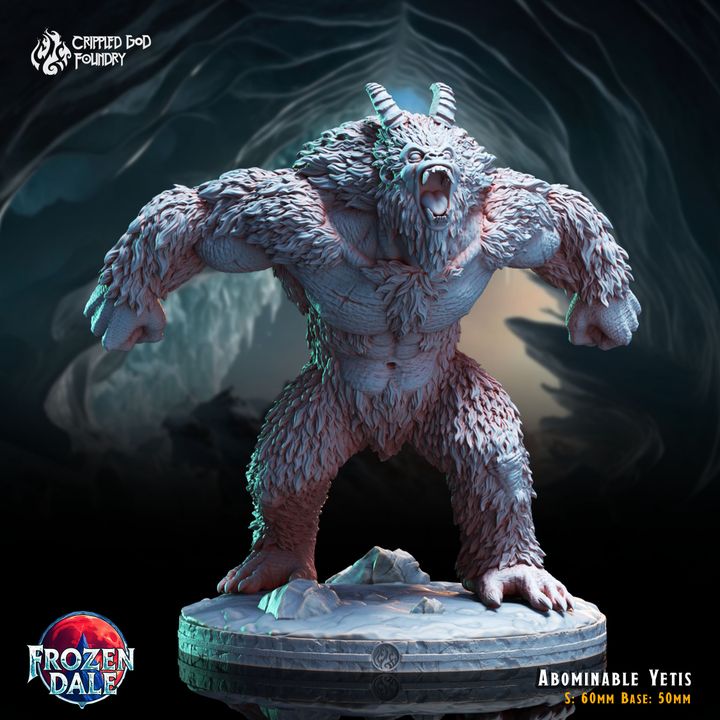 3D Printable Abominable Yetis by Crippled God Foundry